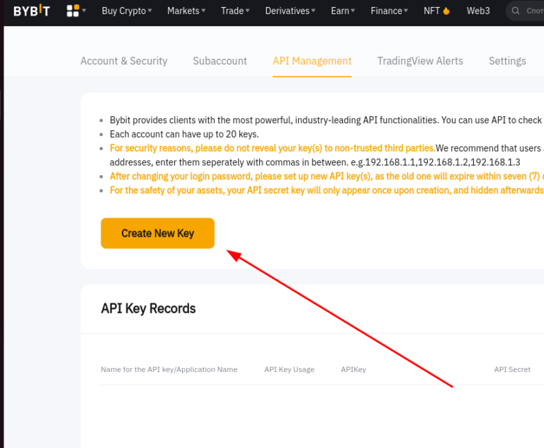 How to create an API key on Bybit and bind to Veles – Veles Help Center